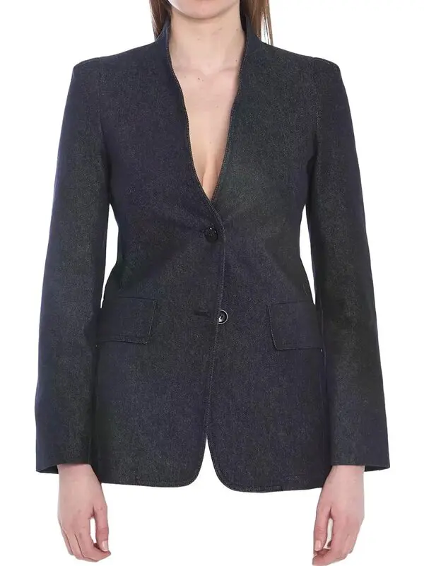 Max Mara Beatrice Single-breasted Blazer - Blue