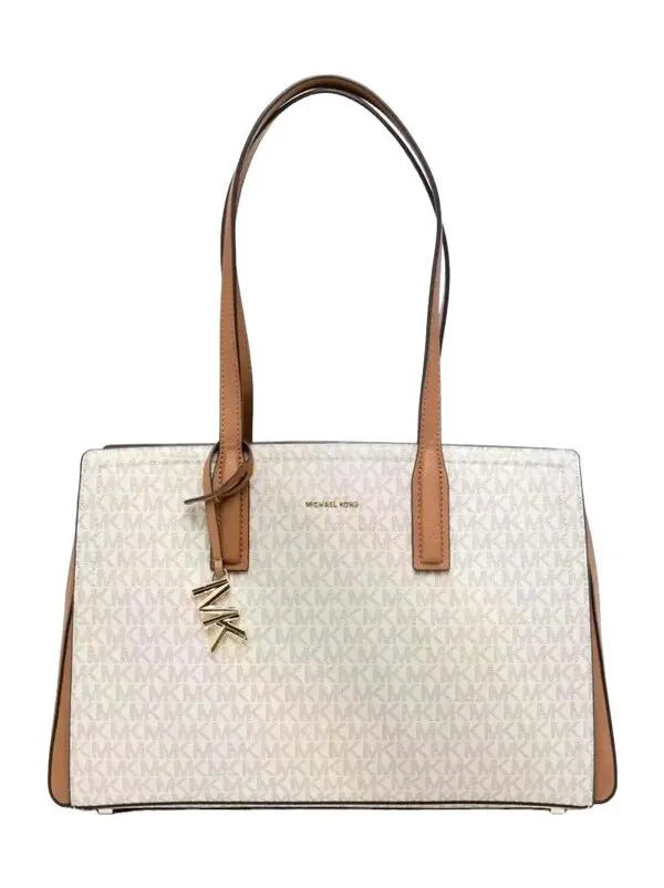 Michael Kors Monogram Appliqué Tote Bag - Neutrals
