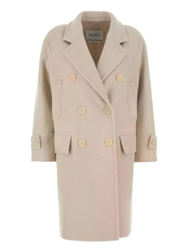 Max Mara Nogara Double-breasted Coat - Neutrals