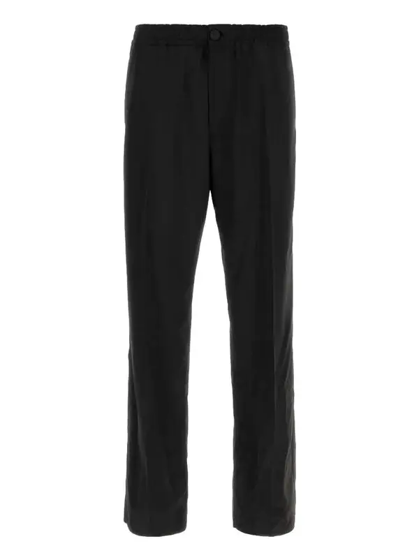 FERRAGAMO Elasticated-waistband Trousers - Black