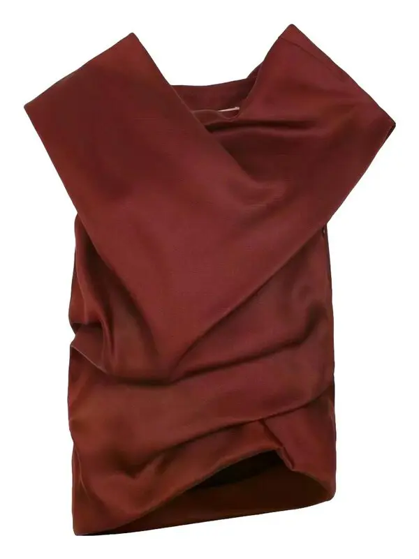 Khaite Draped Silk Blouse - Red