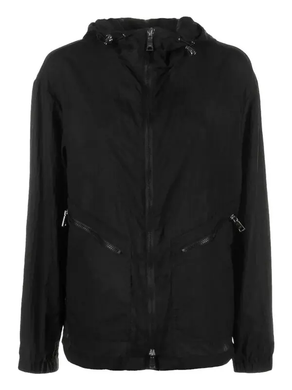 Add Zip Hooded Jacket - Black
