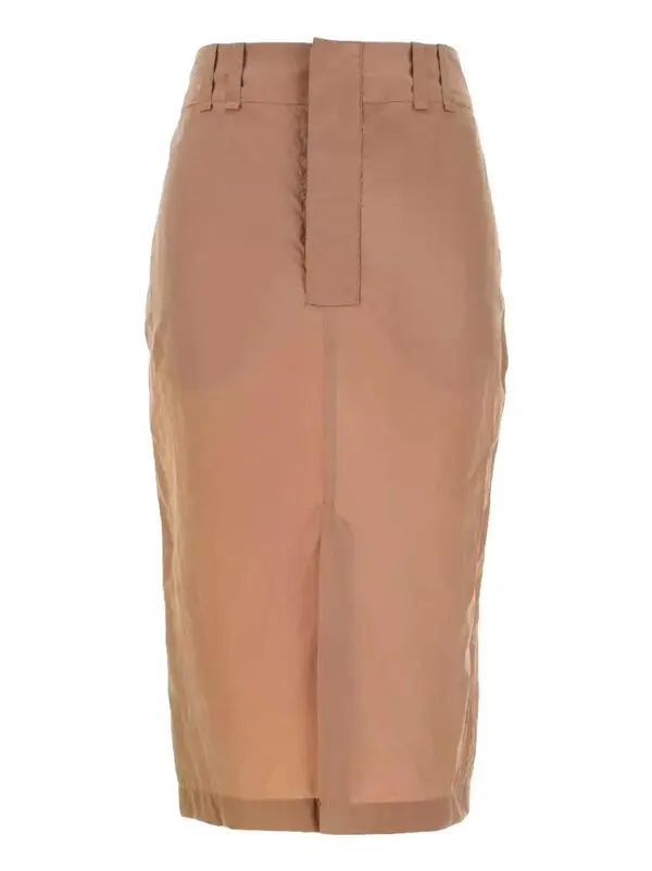 Saint Laurent Flap Pocket High-rise Skirt - Neutrals