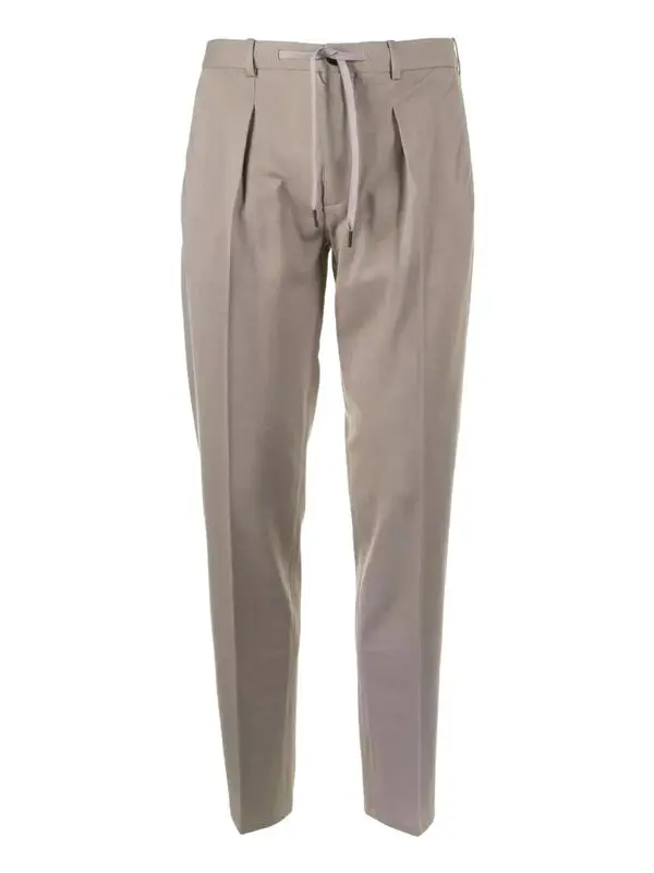 CIRCOLO 1901 Drawstring Pleated Trousers - Grey