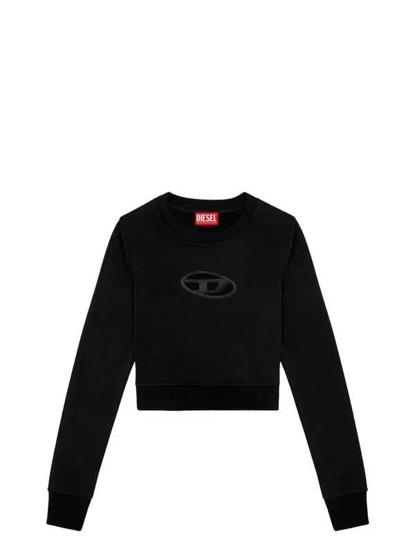 DIESEL® Logo-detail Sweatshirt - Black