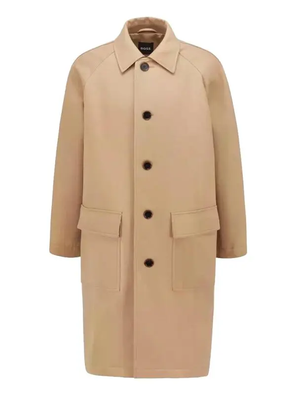 BOSS F-cam-patch Coat - Neutrals