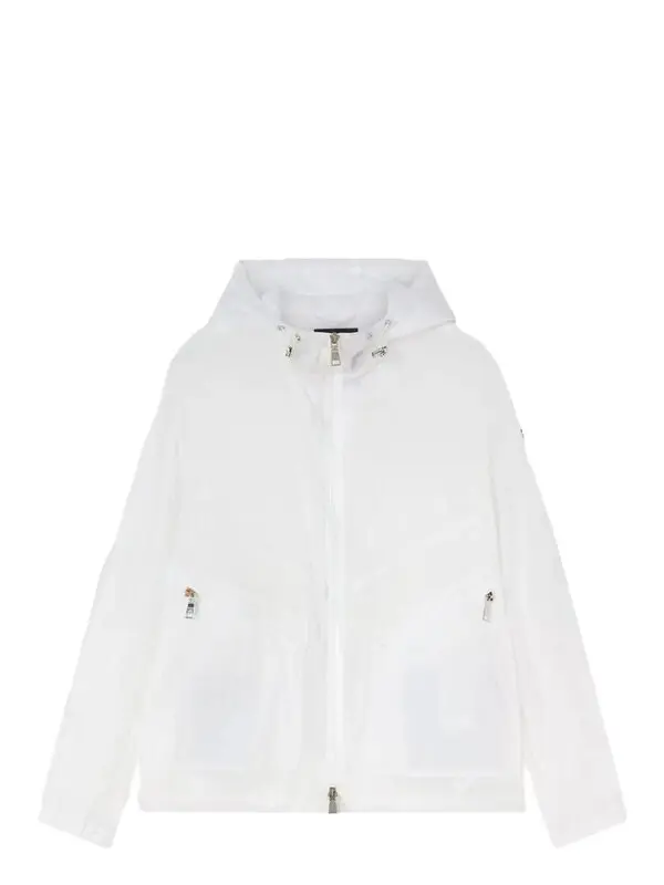 Add Zip Hooded Windbreaker - White
