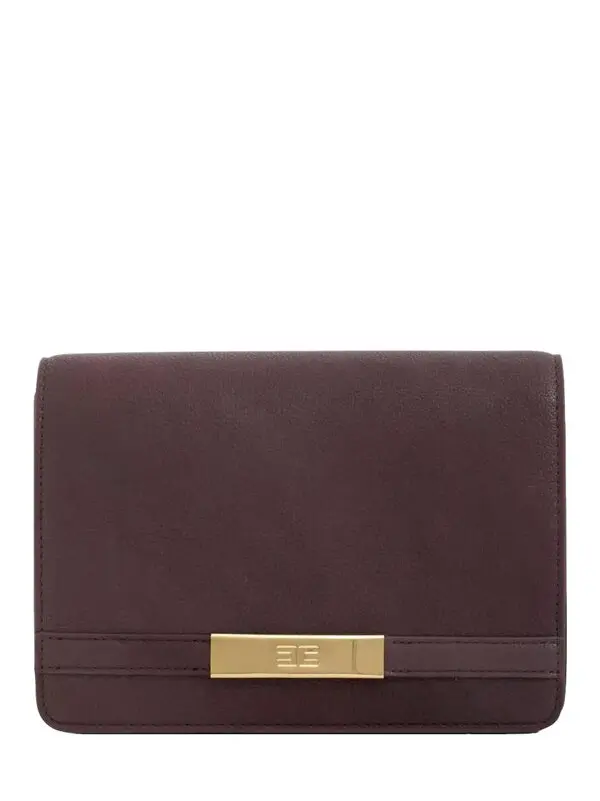 Elisabetta Franchi Chain Crossbody Bag - Purple