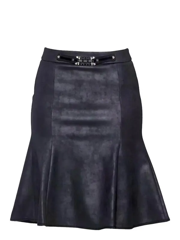 High Embellished Skirt - Black