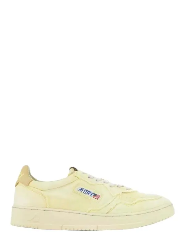 AUTRY Medalist Low Frayed Sneakers - Yellow