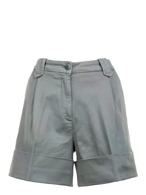 FAY High-waist Bermuda Shorts - Grey