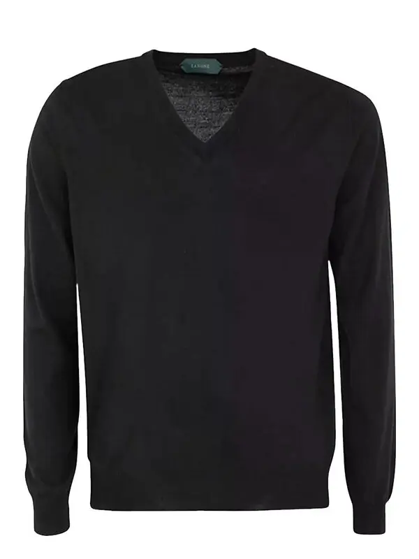 ZANONE V-neck Sweater - Black