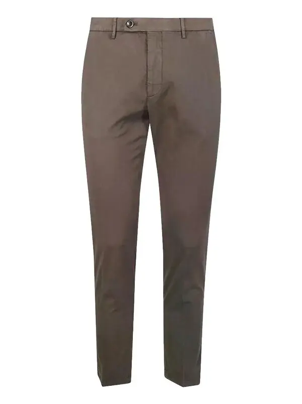 MICHAEL COAL Belt-loops Trousers - Brown