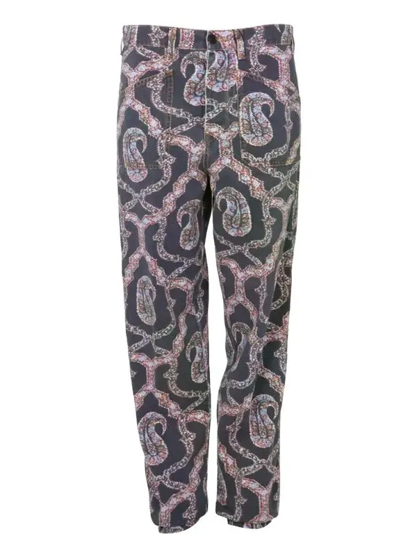 Etro Paisley-pattern Trousers - Blue