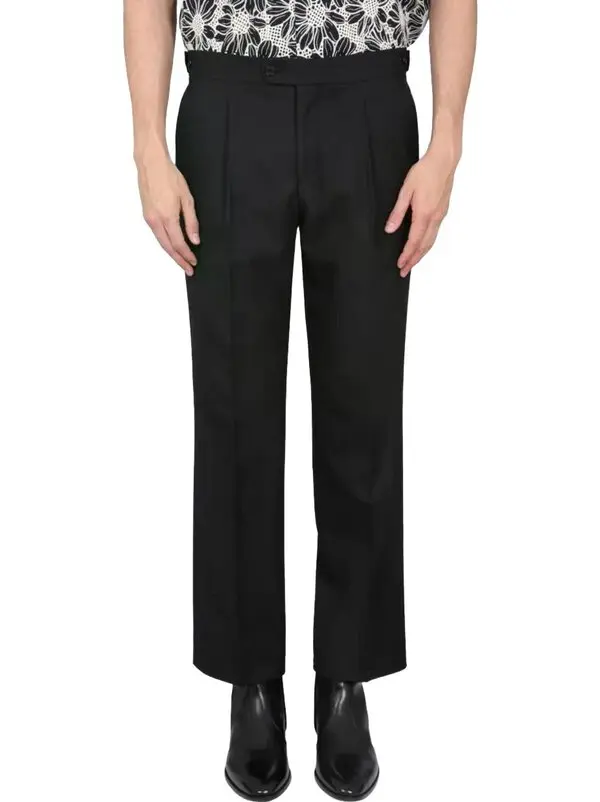 SUNFLOWER Pleated Trousers - Black