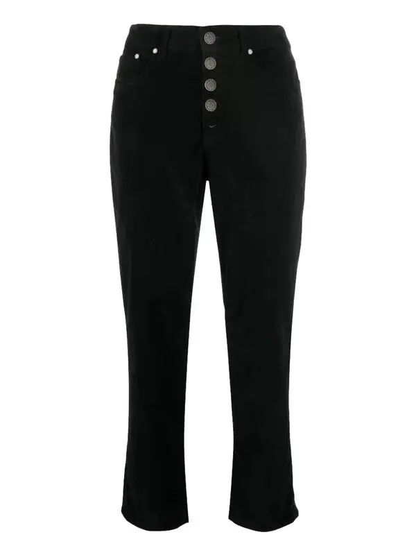 DONDUP Koons Buttoned Trousers - Black
