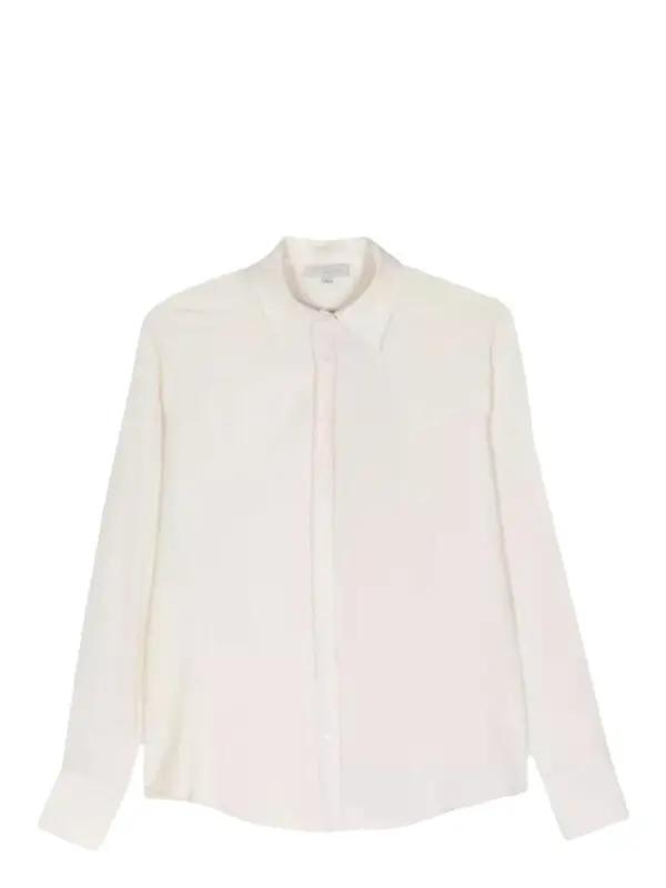Antonelli Firenze Crepe-texture Shirt - Neutrals