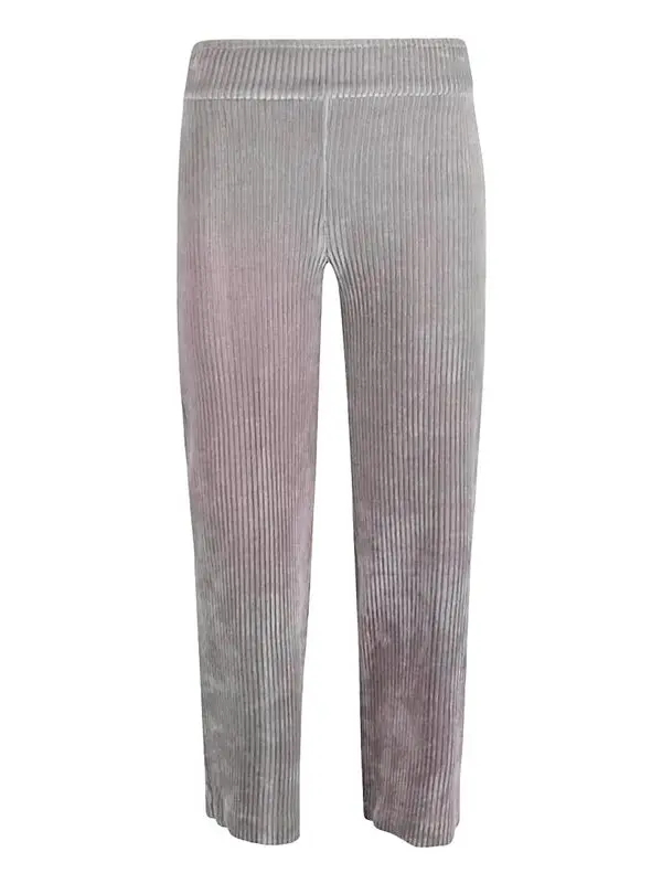 Avenue Montaigne Corduroy Cropped Trousers - Grey