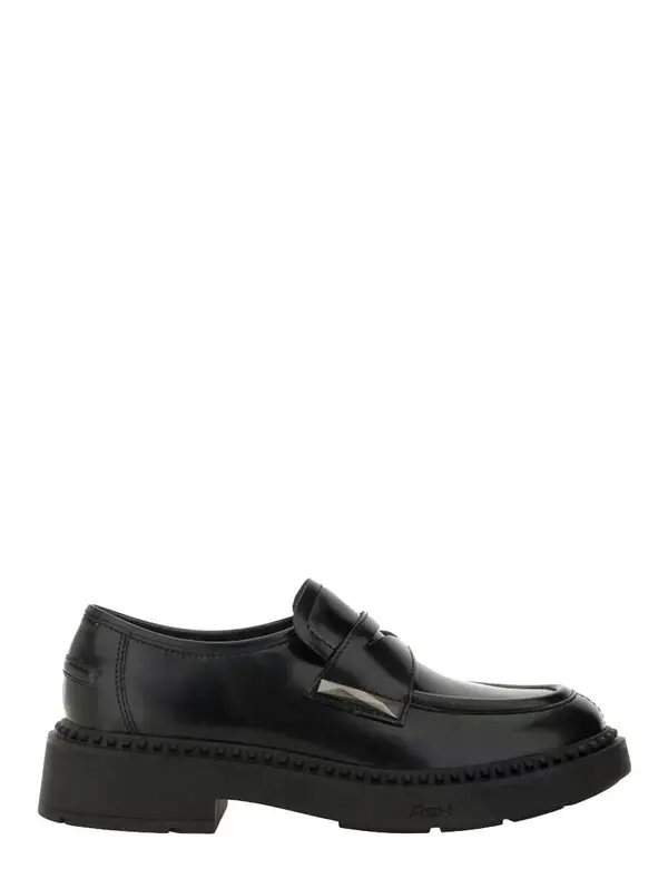 Ash Medusa Metal-detail Loafers - Black