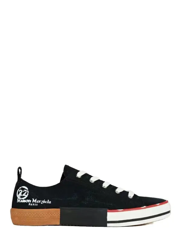 MAISON MARGIELA Logo-print Low-top Sneakers - Black