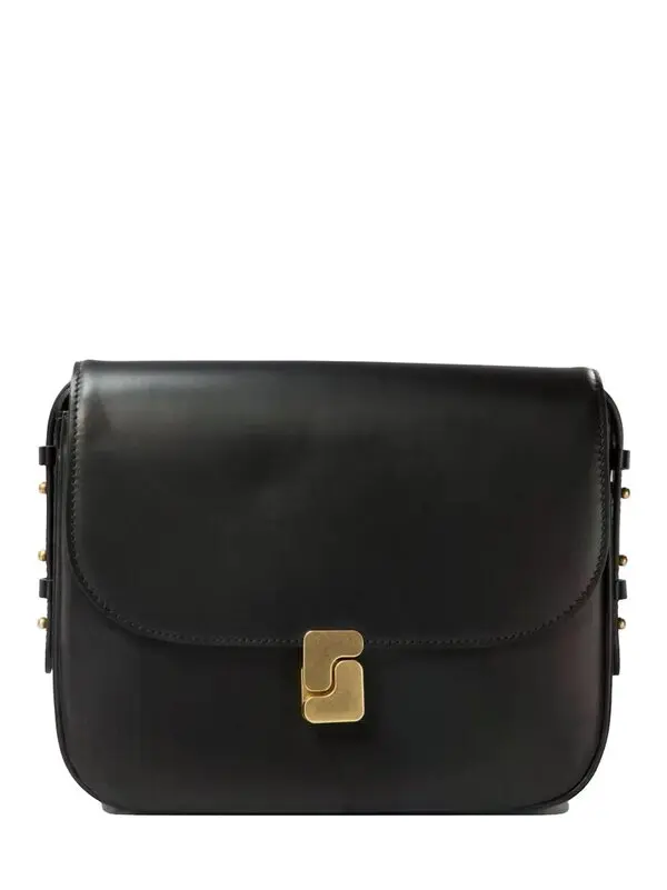 Soeur Mini Bellissima Leather Crossbody Bag - Black