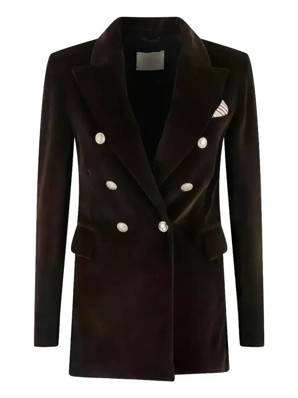CIRCOLO 1901 Double-breasted Coat - Brown