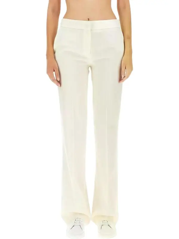 Fabiana Filippi Flared Wool Trousers - Neutrals