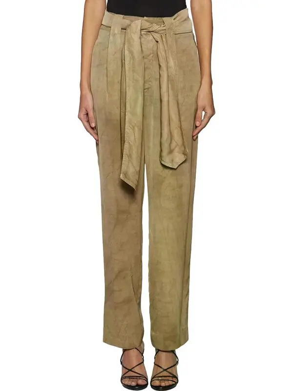 DONDUP Belted Trousers - Neutrals