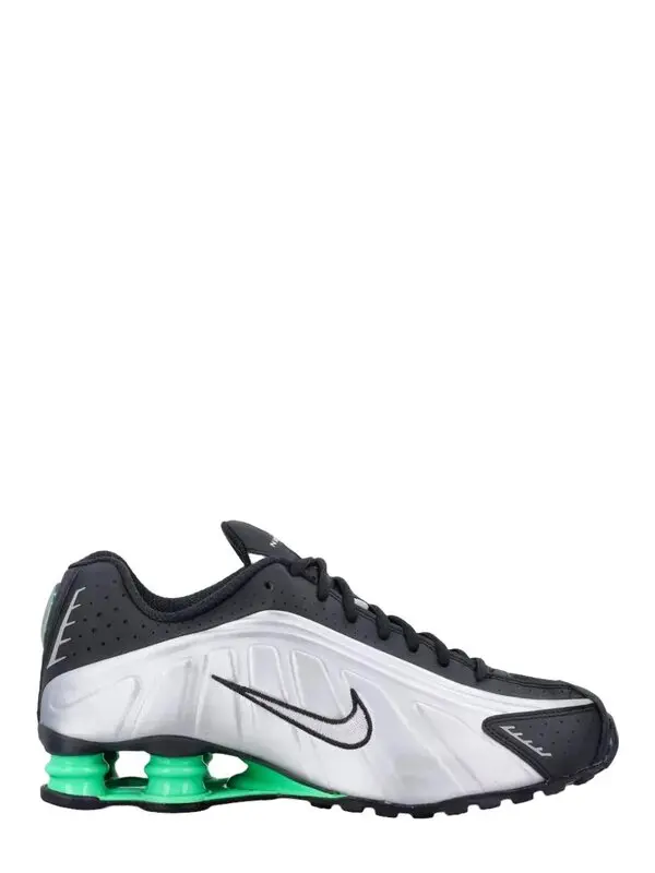 Nike Shox R4 Metallic-logo Sneakers - Grey
