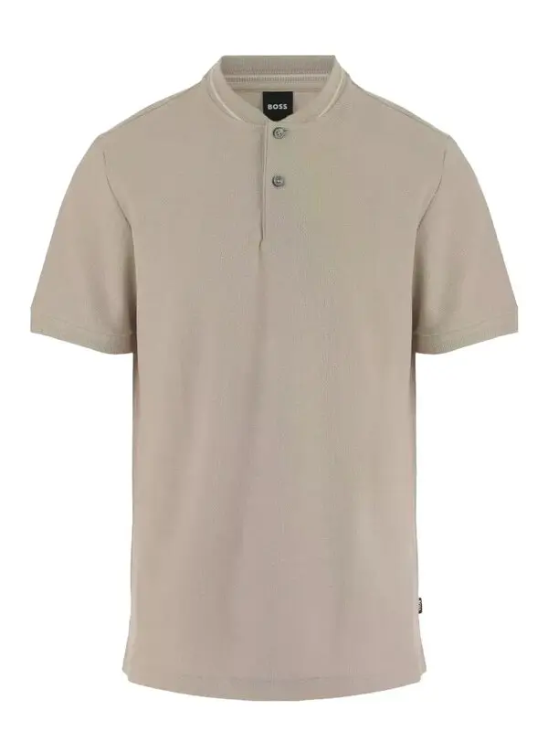 BOSS Crew-neck Polo Shirt - Neutrals