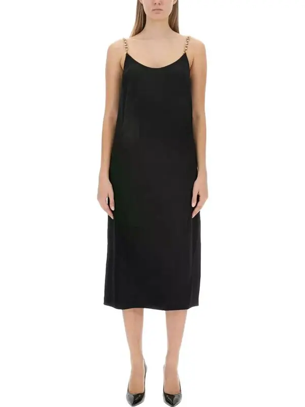 Michael Kors Logo Straps Dress - Black