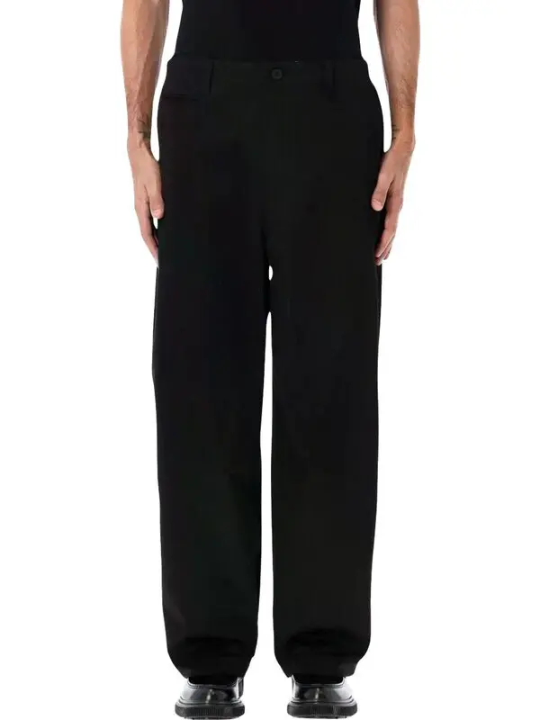 Comme Des Garçons Belt-loops Chino Trousers - Black