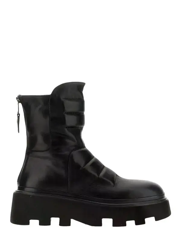 Elena Iachi Quilted Leather Boots - Black