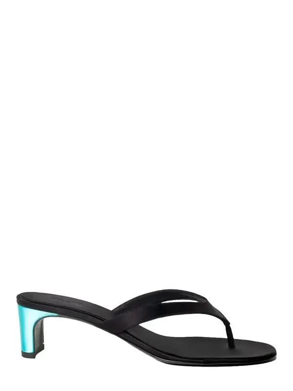 GIABORGHINI T-strap Heeled Sandals - Black
