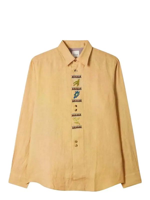 Paul Smith Embroidered Shirt - Neutrals