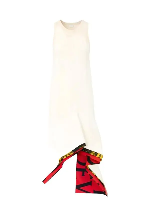 Loewe Sleeveless Asymmetric Dress - Neutrals