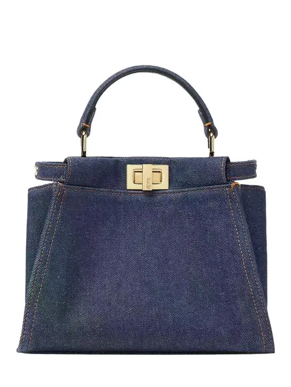 Fendi Small Peekaboo Top-handle Tote - Blue