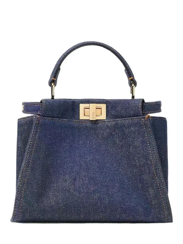 Fendi Small Peekaboo Top-handle Tote - Blue