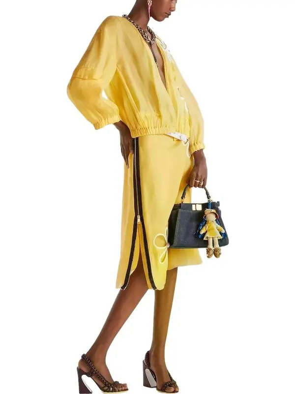 Fendi Small Peekaboo Top-handle Tote - Blue