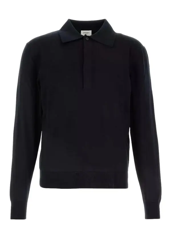Saint Laurent Long-sleeve Polo Shirt - Blue