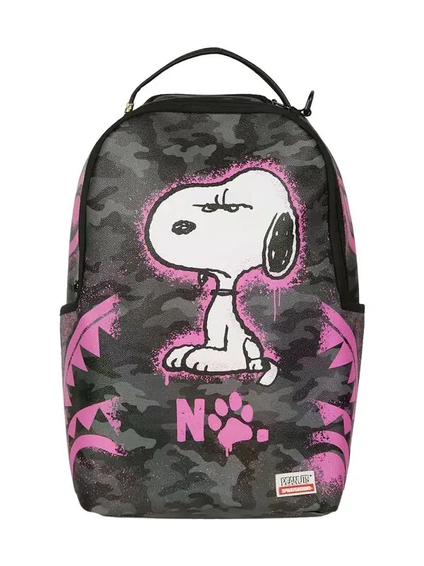 SPRAYGROUND Snoopy Camouflage-print Backpack - Black