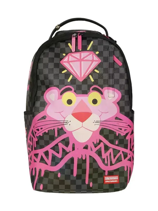 SPRAYGROUND X Pink Panther Diamond Shark Backpack - Black