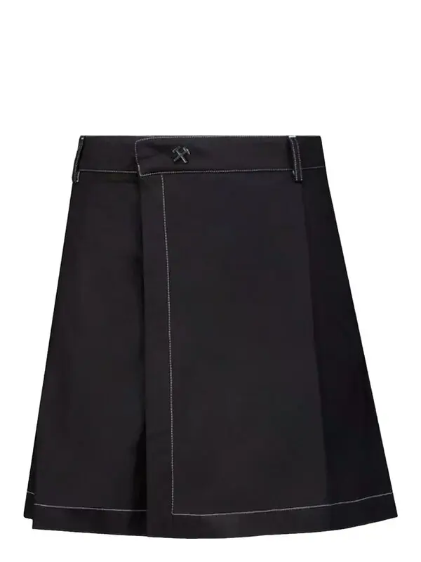 GMBH Qalbi Stitch Pocket Shorts - Black