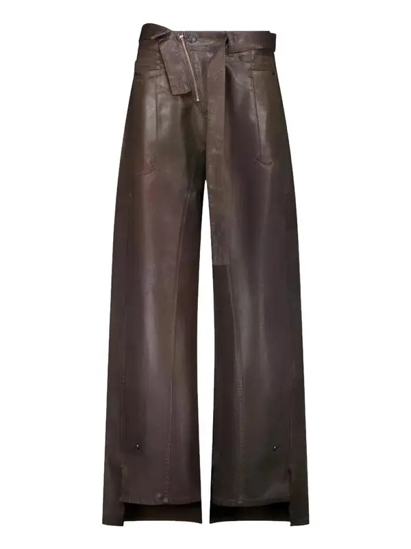 Ottolinger Glazed Baggy Trousers - Brown