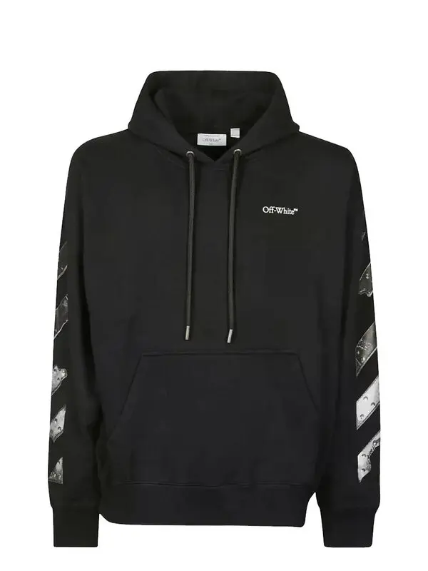 Off-White Arrow Motif Hoodie - Black