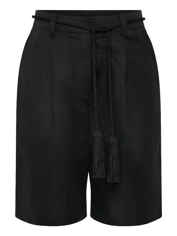 Posse Yvette High-waisted Tailored Short - Black