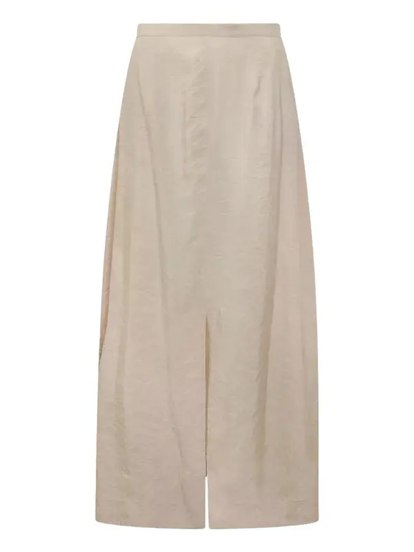 LE SULLY STUDIO Slit Maxi Skirt - Neutrals