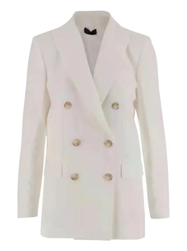 F.IT Double-breasted Blazer - White