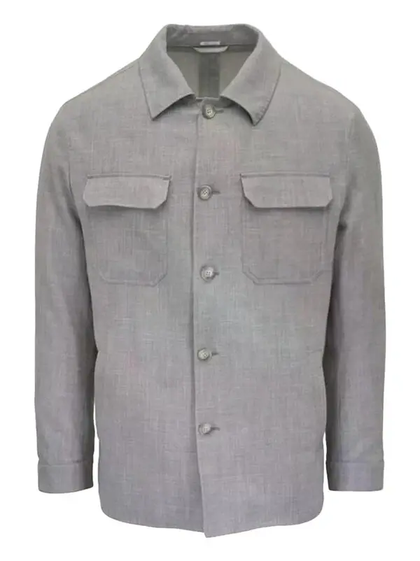 ATELIER MUNRO Flap-pocket Overshirt - Grey