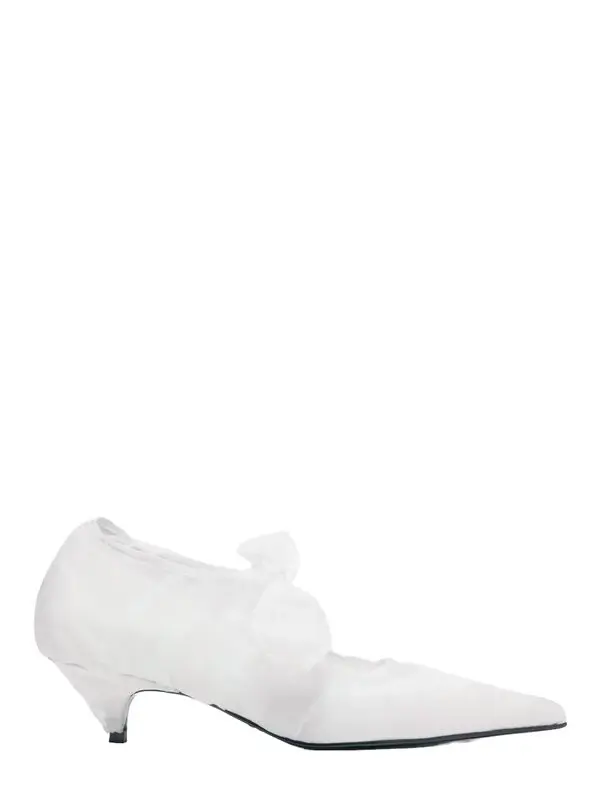 Proenza Schouler Slash Organza Pumps - White